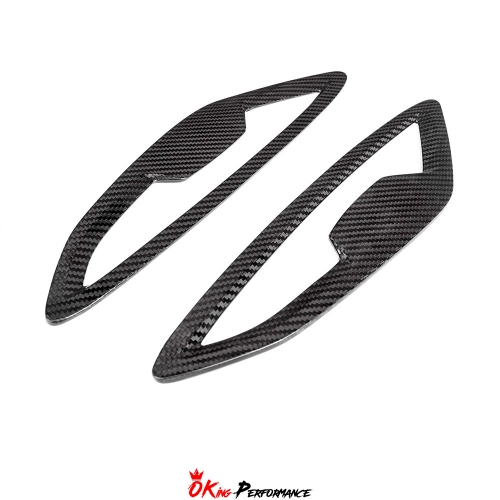 Dry Carbon Fiber Fender Side Vents Trim Cover For BMW 8 Series G14 G15 ...