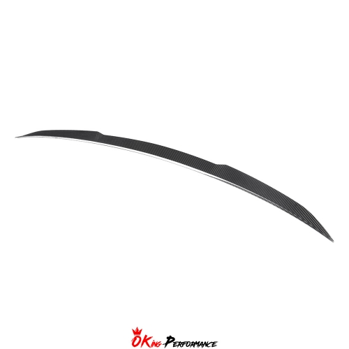 VS Style Dry Carbon Fiber Rear Trunk Spoiler Wing For BMW i4 2021-2024