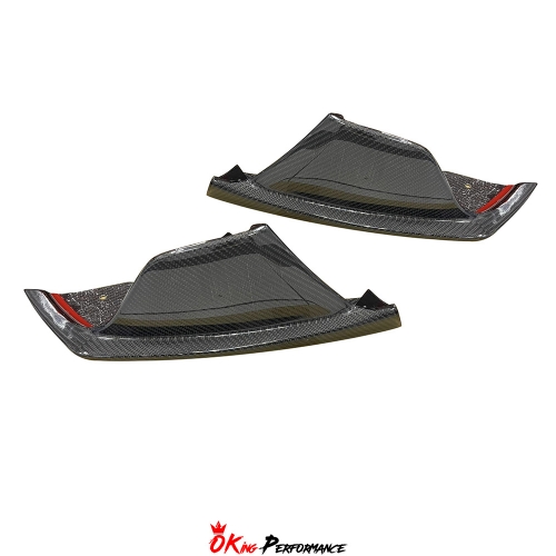 Varis Style Carbon Fiber Bumper Rear Shround Splitter Spats For Toyota ...