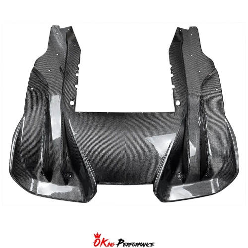revorzport style carbon fiber cfrp rear diffuser for mclaren 650s 2014 2016