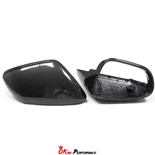 dry carbon fiber mirror cover replacement for porsche 911 992 rhd