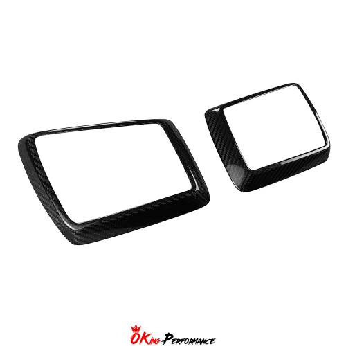 Dry Carbon Fiber Front Turn Singal Lihgt Frame Cover For Mercedes Benz ...